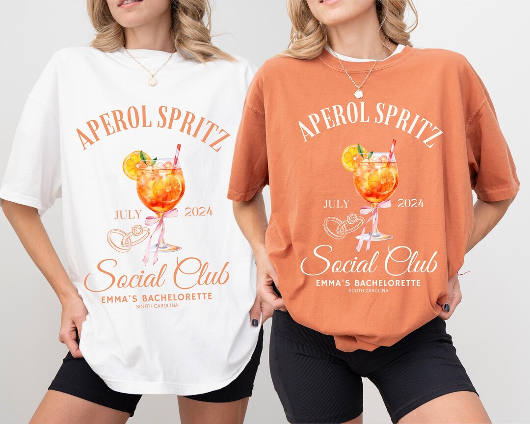 Aperol Spritz Bachelorette Shirt,aperol Spritz Shirt,luxury Social Club ...