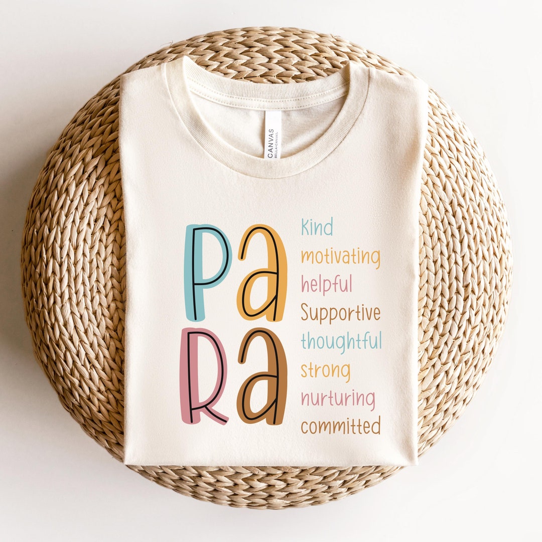 Paraprofessional Shirt,para Squad Shirts,funny Paraprofessional Shirt ...