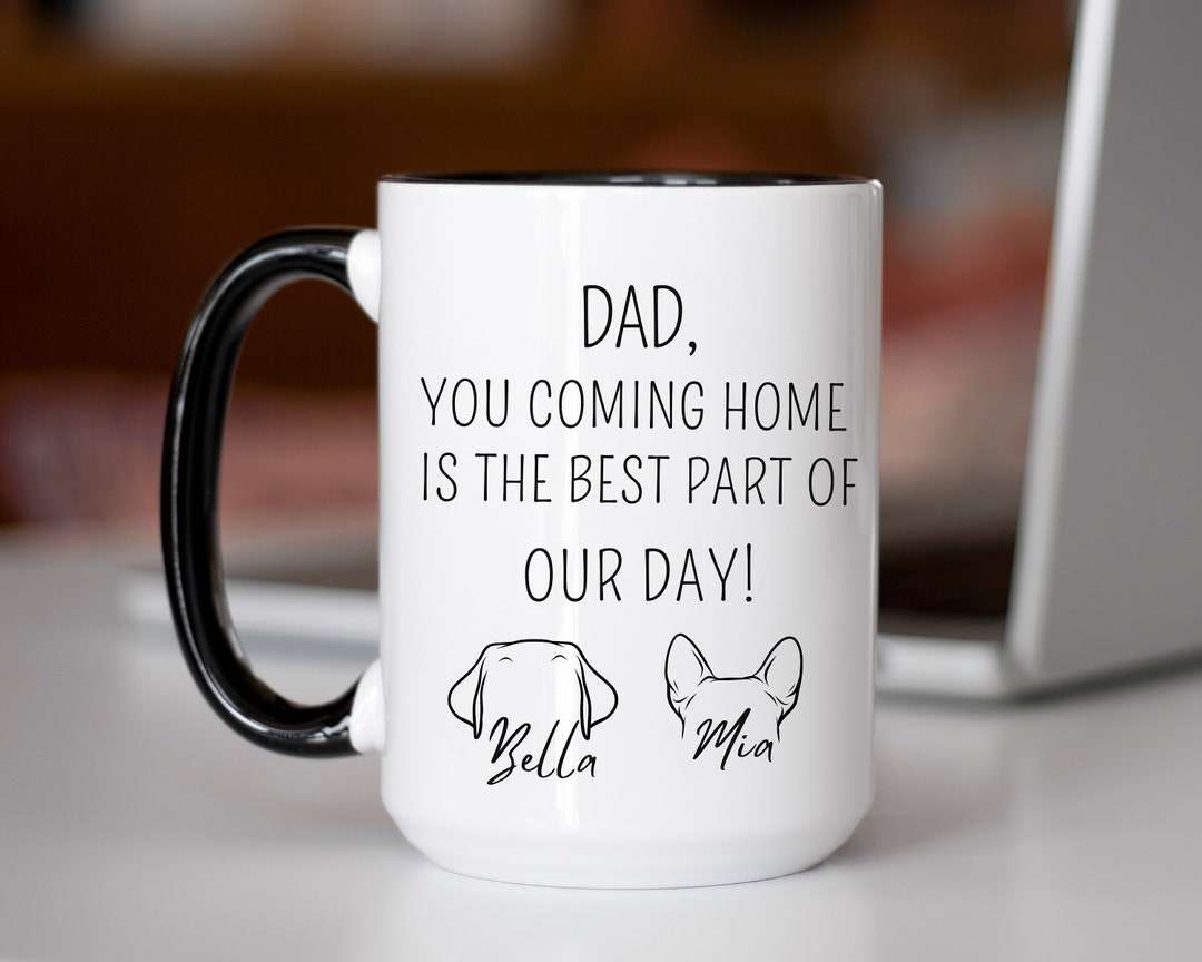 Personalized Dog Dad Father's Day Mug, Dog Dad Mug, Dog Parent Mug ...
