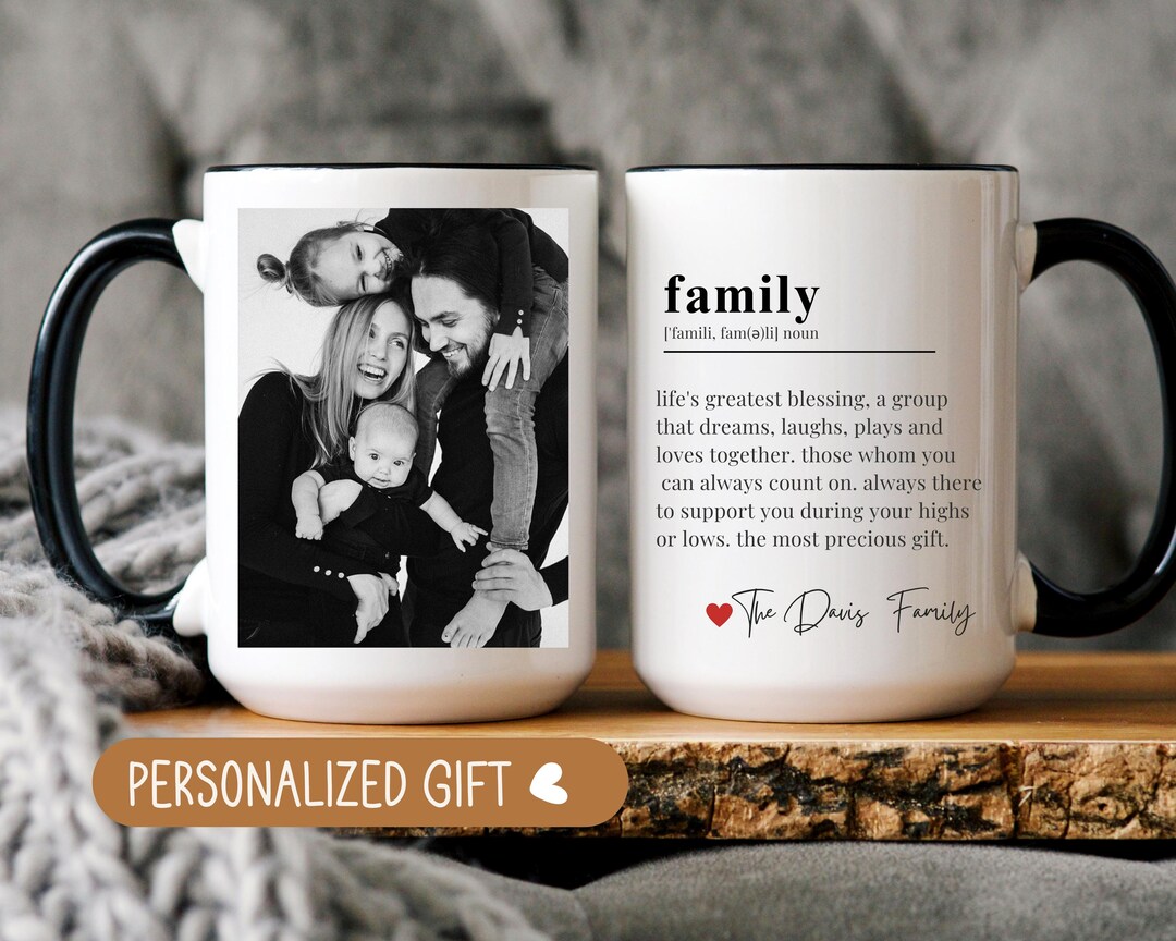 Personalized Family Photo Mug,custom Photo Mug,family Keepsake Photo ...