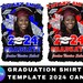 Blue and Red Graduation Png, 2024 Graduation Tshirt Bundle, Graduation ...