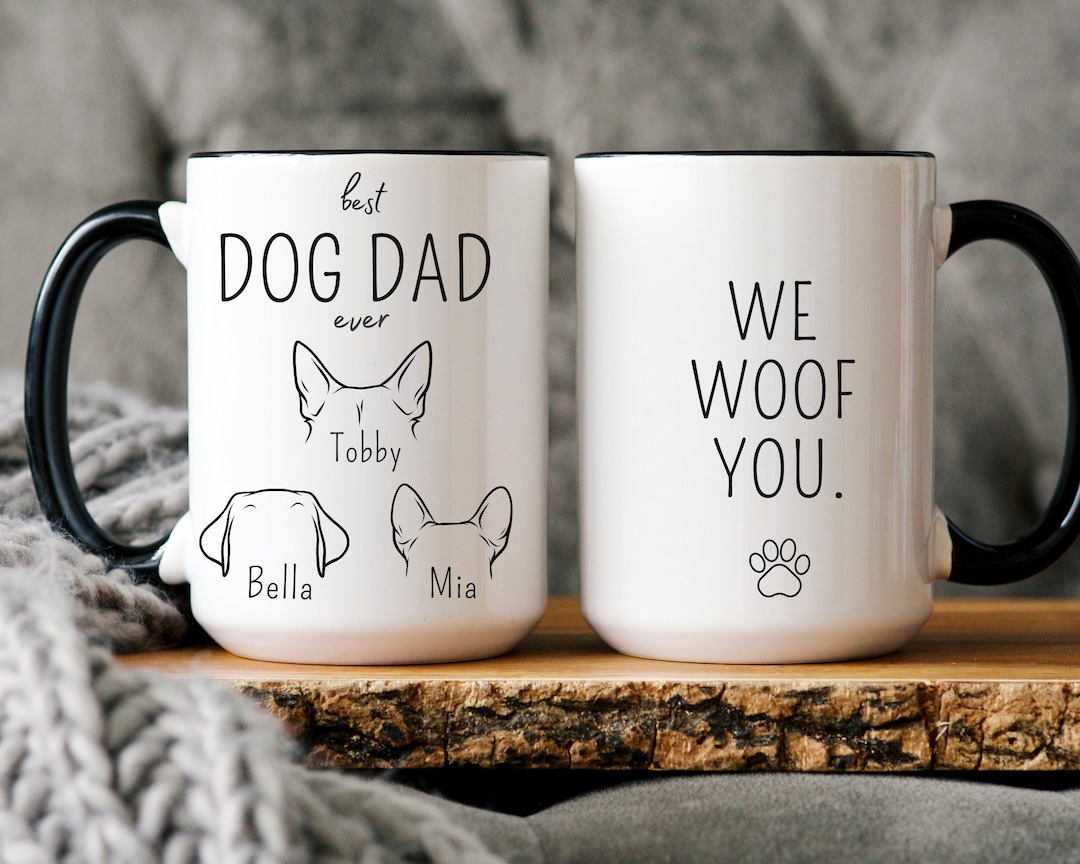 Personalized Dog Dad Father's Day Mug, Dog Dad Mug, Dog Parent Mug ...