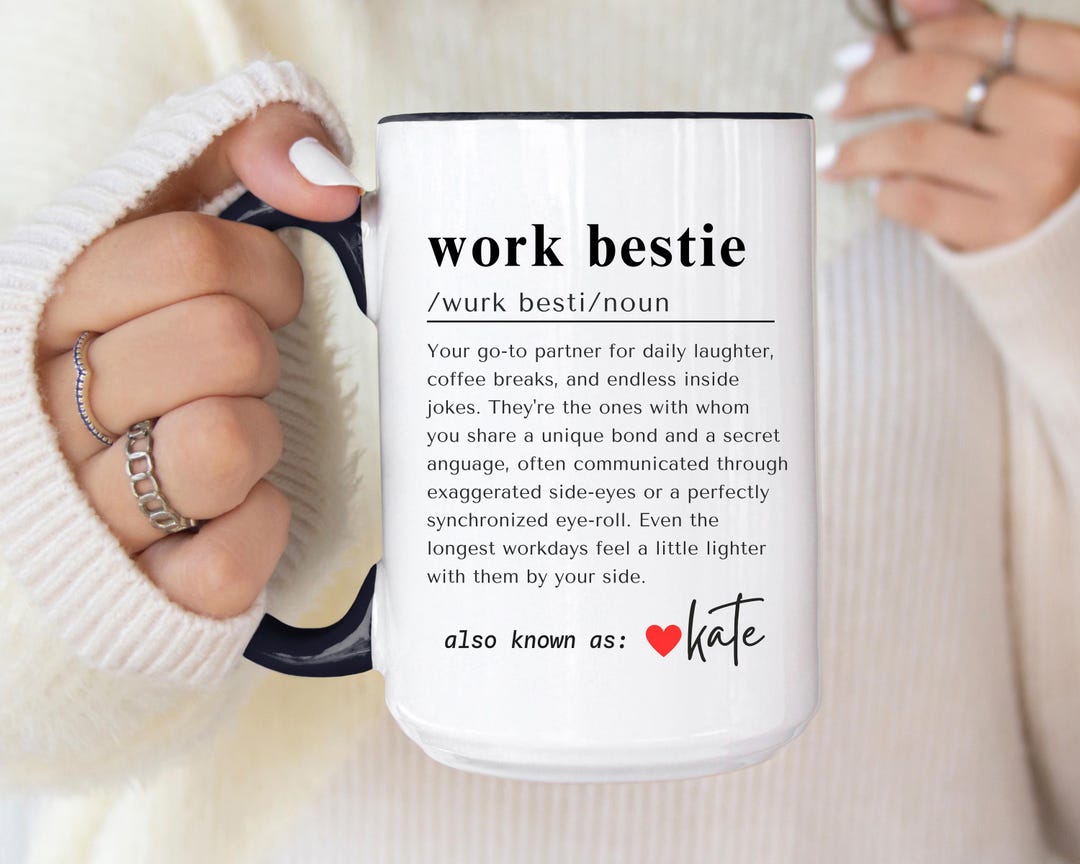 Funny Coworker Mug, Work Bestie Mug,custom Mug for Coworker, Colleague ...