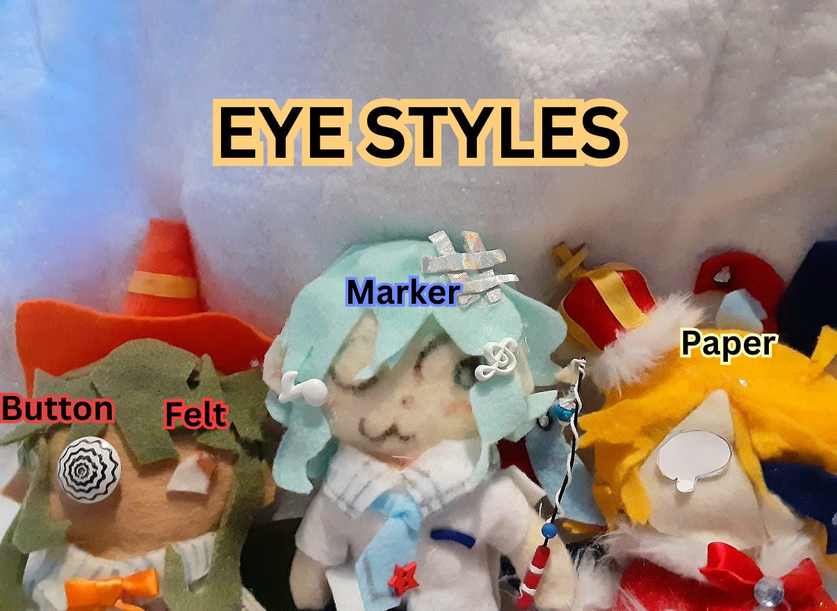 Custom Anime Felt Plush Dolls - Etsy