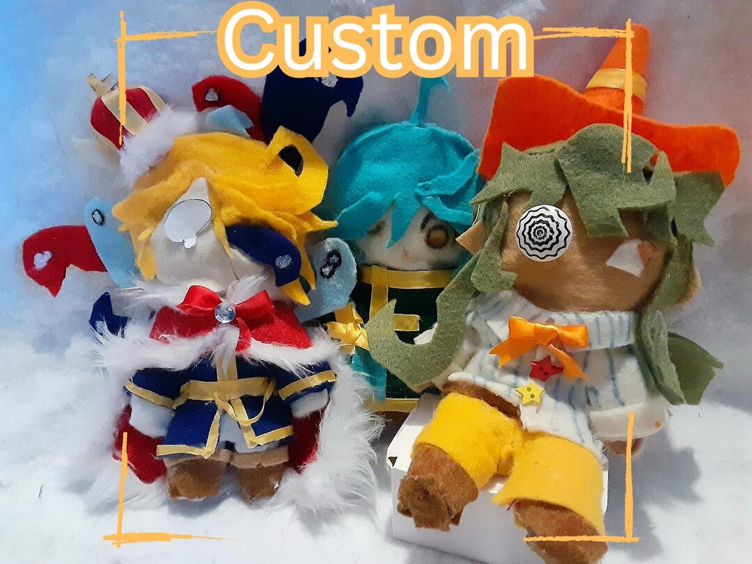 Custom Anime Felt Plush Dolls - Etsy