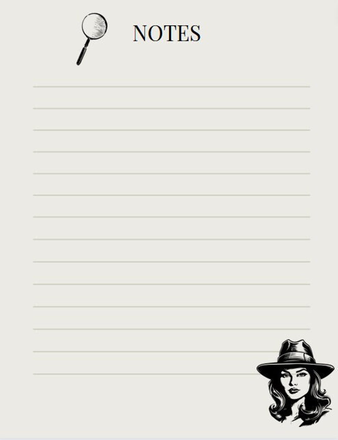 Detective Notes Secret Agent Detective Secret Agent - Etsy