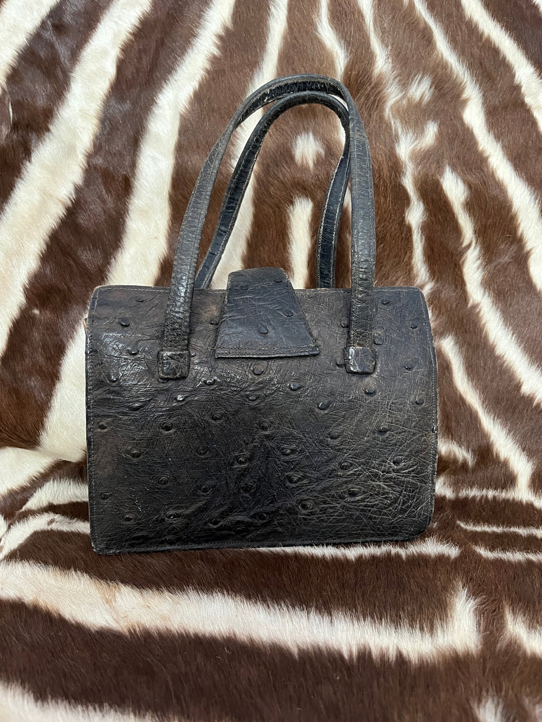 Authentic Kenyan Ostrich Skin Purse - Etsy
