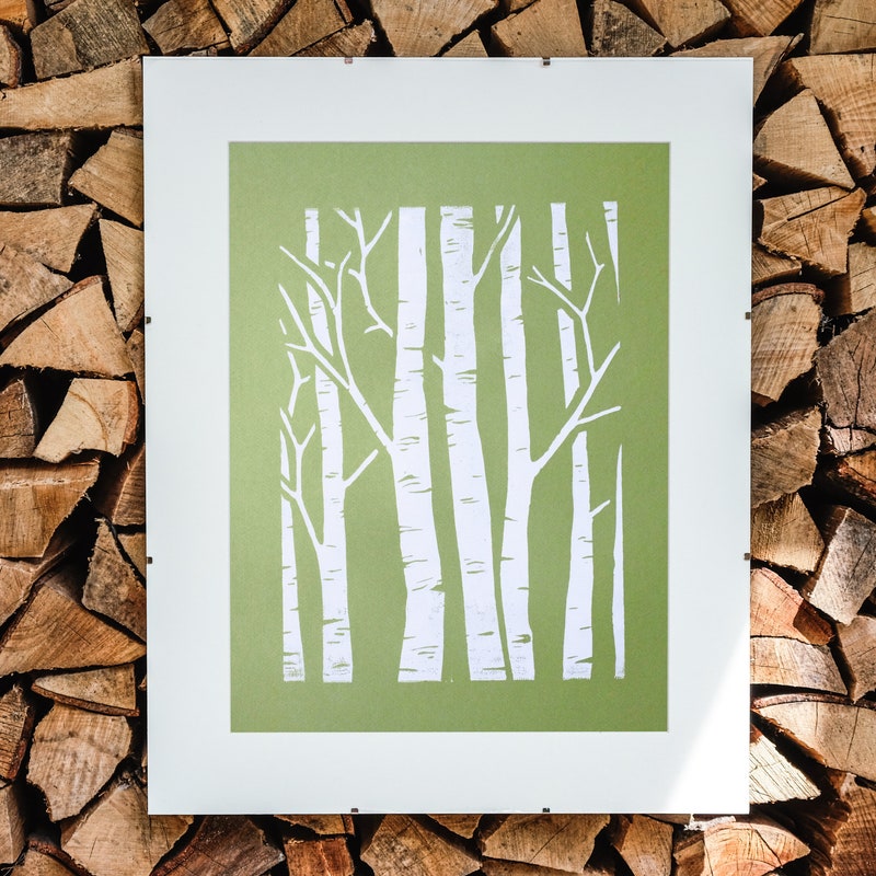 Birch Forest - Etsy