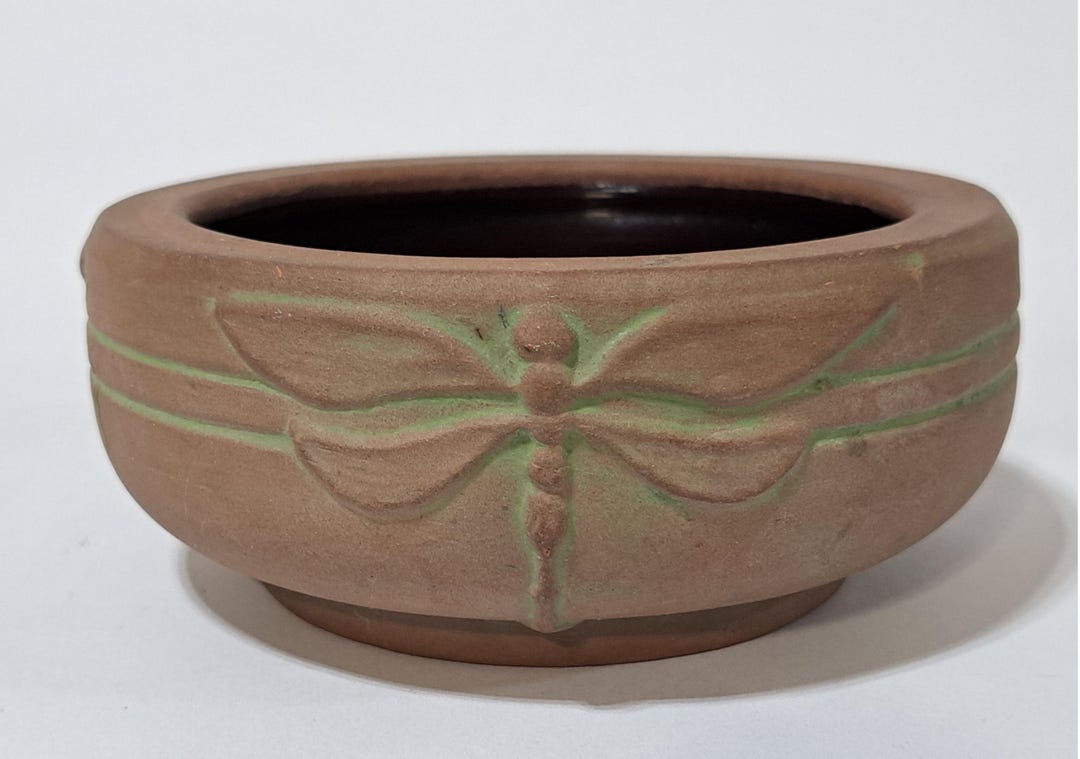 Peters and Reed Arts and Crafts Moss Aztec Bowl - Etsy