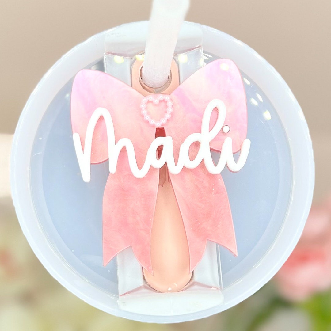 Name Plate for 30 Oz 40 for Quencher H2.O Tumbler Coquette Cup ...