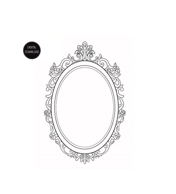 Simple Baroque Frame Vector