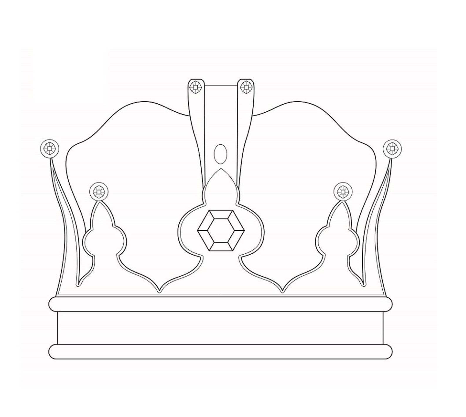 Crown, Crown SVG, Crown Png, Crown Clipart, Line Art, Line Clipart ...