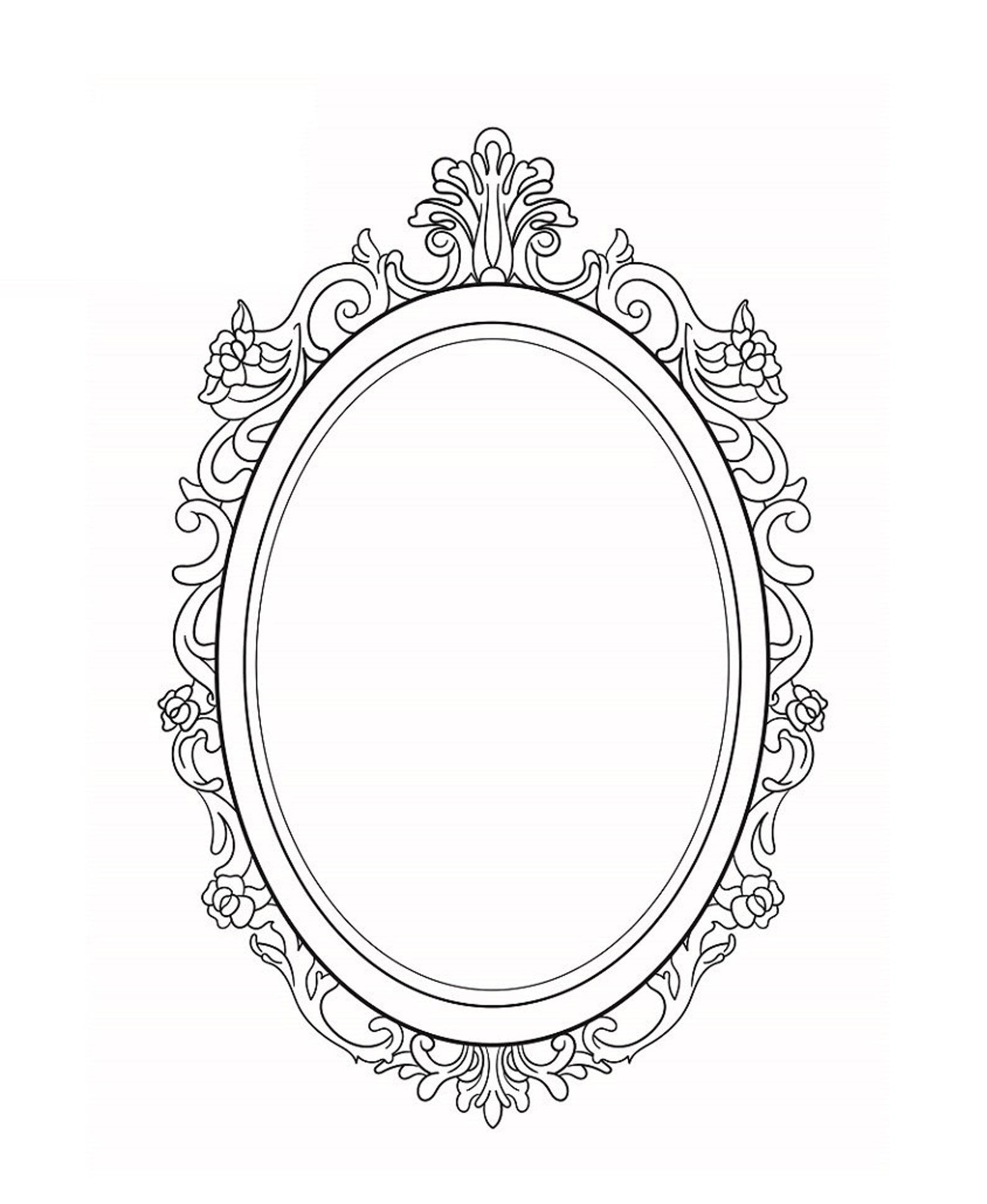 Vintage Victorian Frames Clipart, Shabby Clip Art, Baroque Frames ...