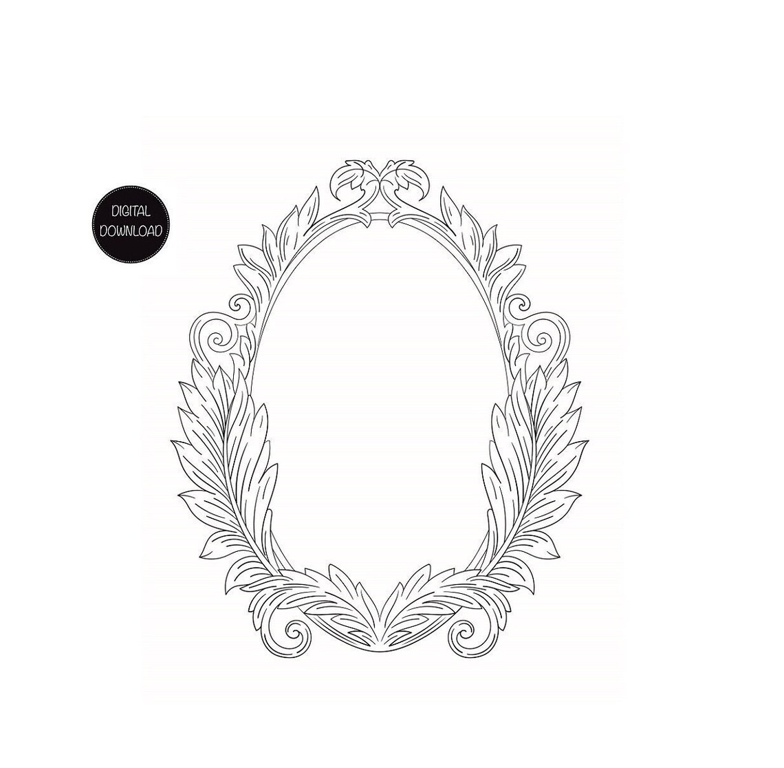 Leaf Frame, Cartouche, Baroque Frame, Rococo Frame, Acanthus Vintage ...