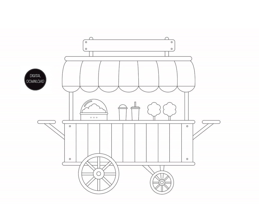 Candy Cart, Market Cart, Sweet Cart, Drinks Trolley, Drinks Cart, Food ...