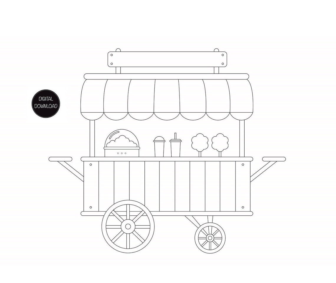 Candy Cart, Market Cart, Sweet Cart, Drinks Trolley, Drinks Cart, Food ...