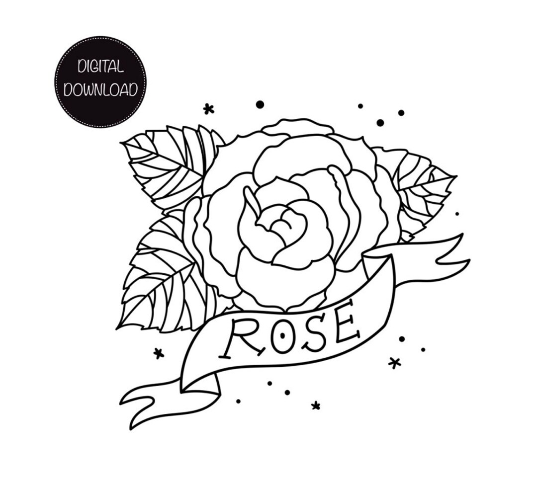 Rose Tattoo, Rose Tattoo Design, Rose Art, Flower Tattoo, Rose Png ...