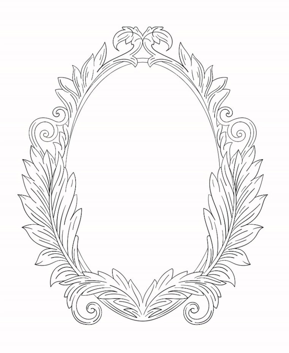 Leaf Frame, Cartouche, Baroque Frame, Rococo Frame, Acanthus Vintage ...