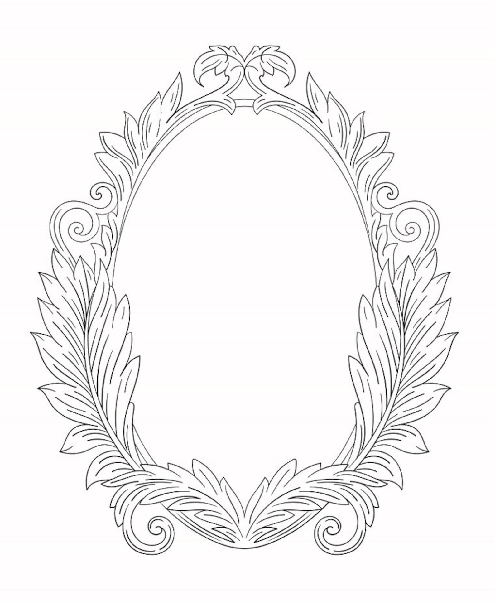 Leaf Frame, Cartouche, Baroque Frame, Rococo Frame, Acanthus Vintage ...