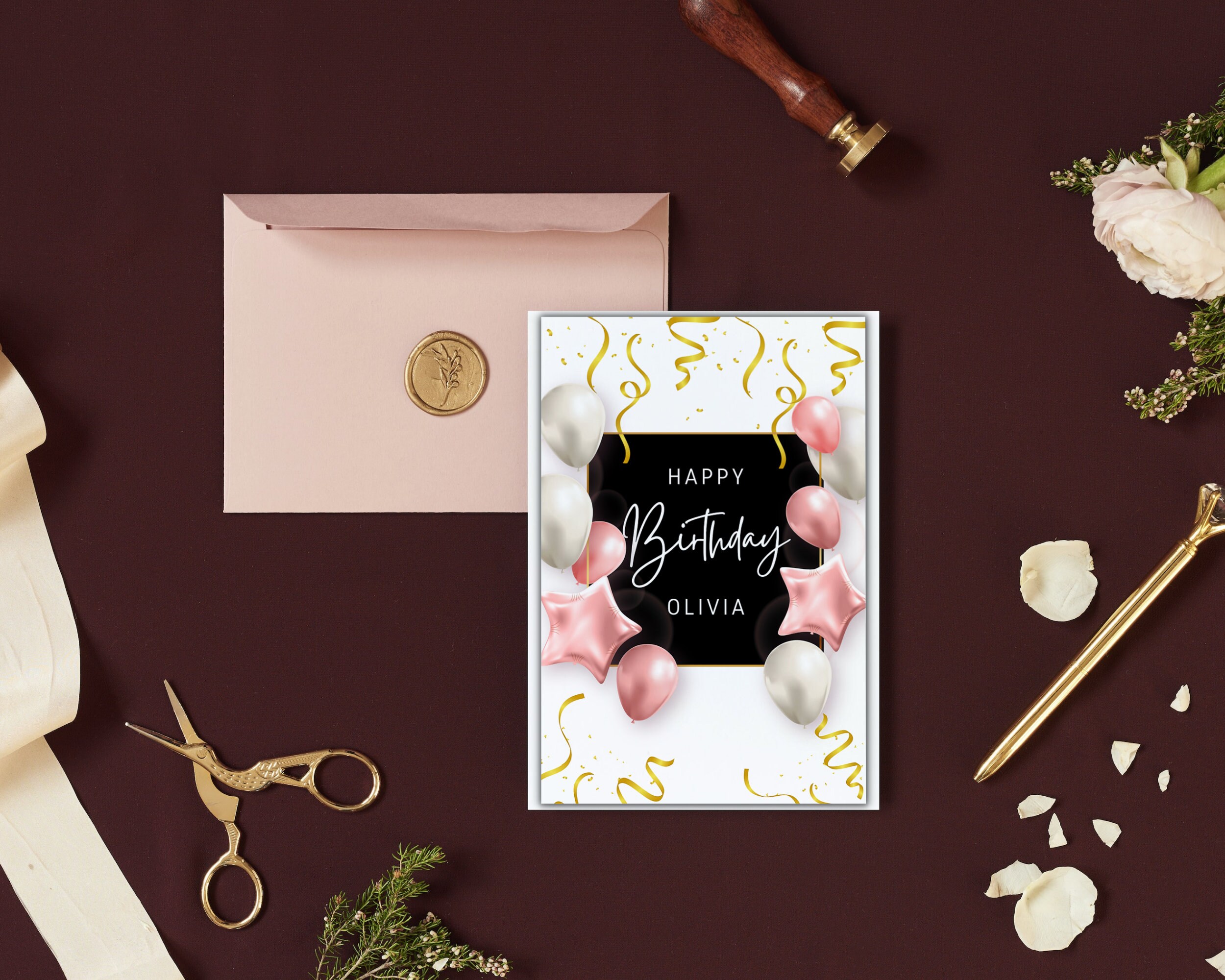 Editable Birthday Cards, DIY Printable Designs, Ideal for Birthday ...