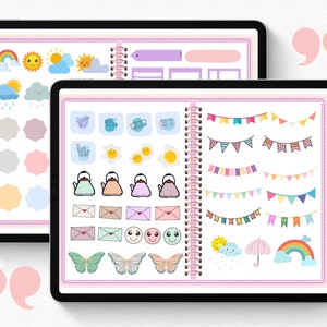 Digital Stickers Bundle Goodnotes, Mega Sticker Pack 1000+, Onenote ...