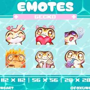 Leopard Gecko Emotes (twitch, Kick, Youtube, Discord) - Etsy
