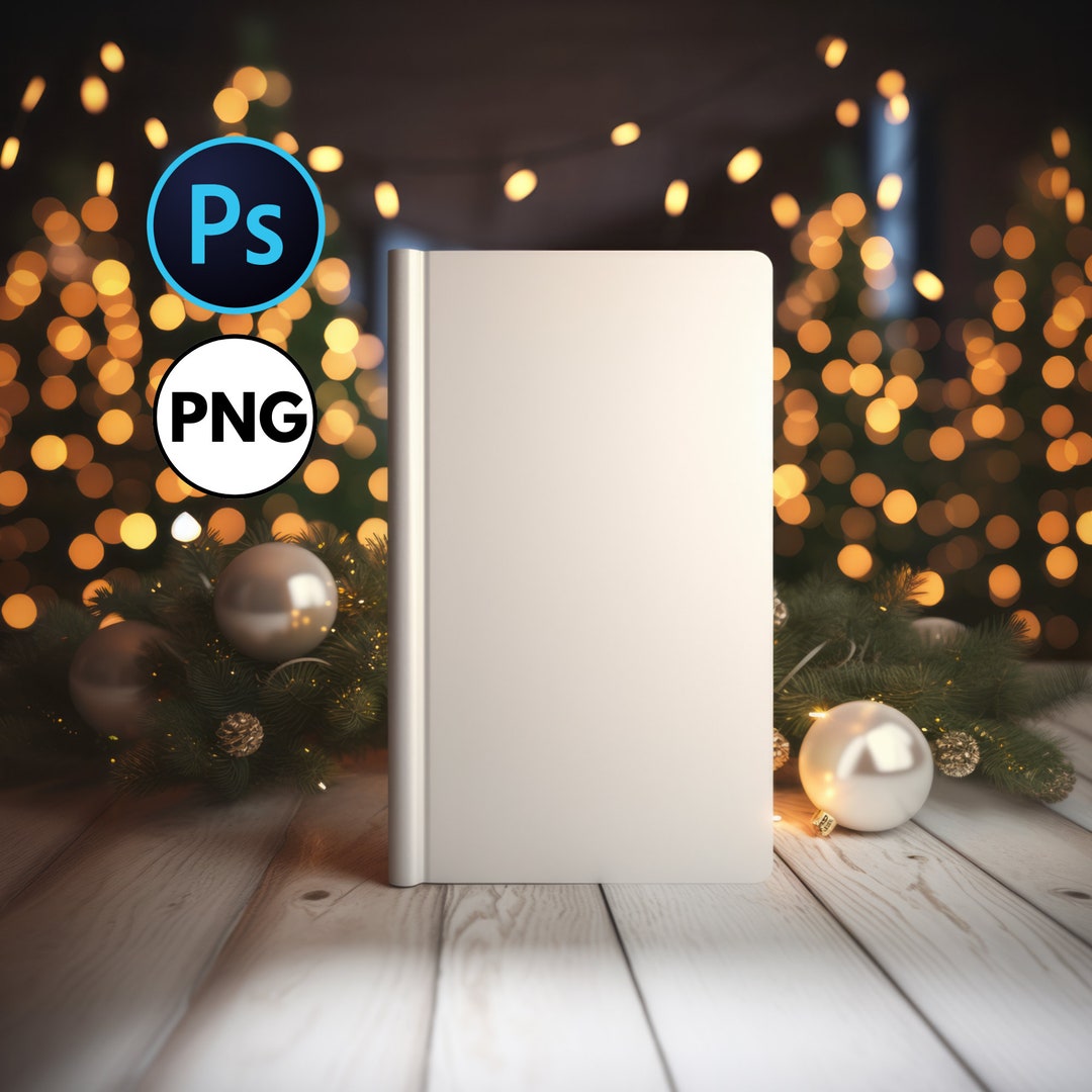 Christmas Notebook Cover Mockup Minimalist Journal Mockup - Etsy