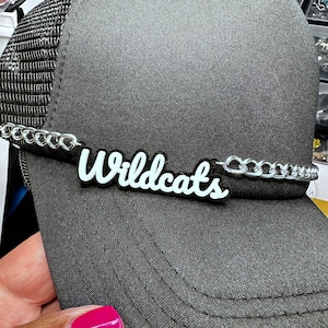CUSTOM School Spirit Hat Chains, Hat Bar Products, Trucker Hat ...
