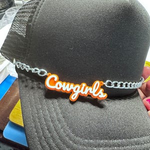 CUSTOM School Spirit Hat Chains, Hat Bar Products, Trucker Hat ...