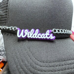 CUSTOM School Spirit Hat Chains, Hat Bar Products, Trucker Hat ...