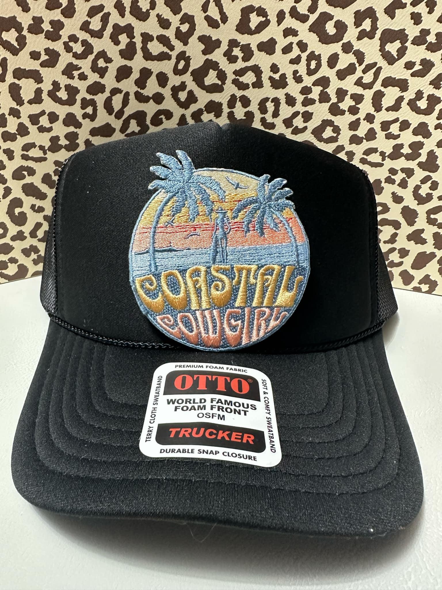 Large Coastal Cowgirl Embroidered Patch, Hat Patch, Hat Bar Accessory ...