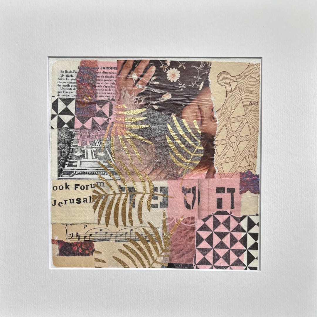 Colorful Abstract Collage Wall Art, Record Sleeves, Music Scores - Etsy