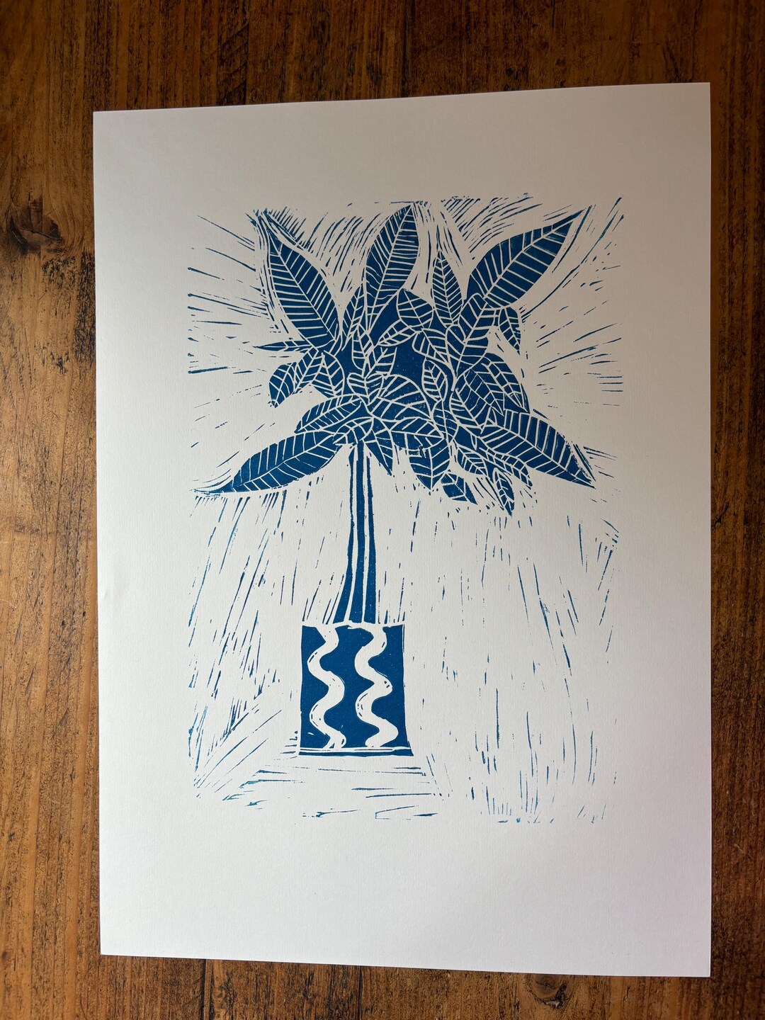 Handcrafted Original Floral Linocut Print: A Unique Botanical Inspired ...