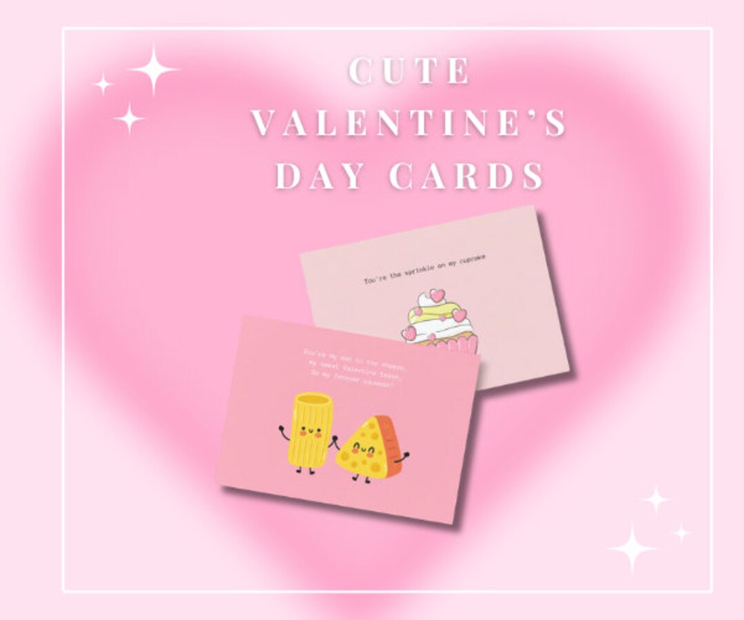 Valentine's Day Card Template Cute Card Template Cheesy Card Template ...