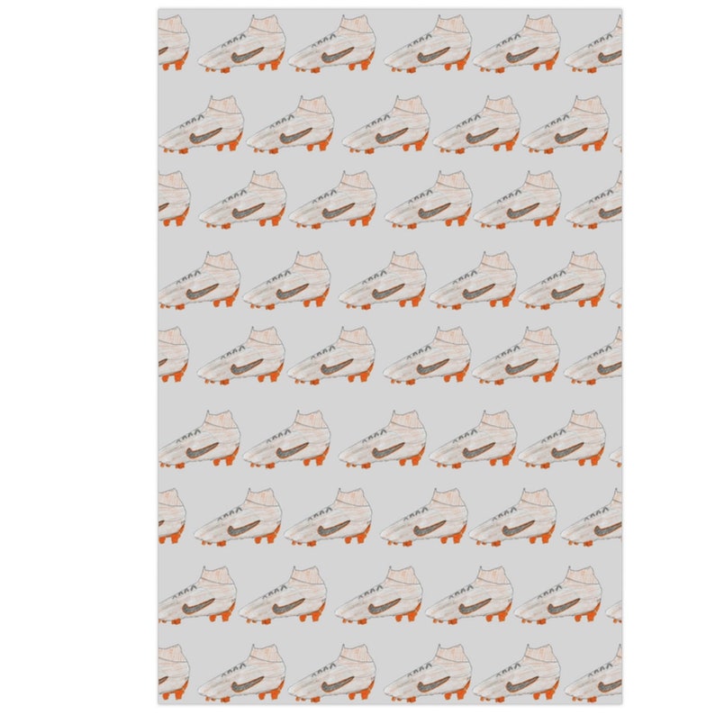 Wrapping Paper | Hand Drawn | Custom Design | Gift Wrap | Cleat Drawing ...