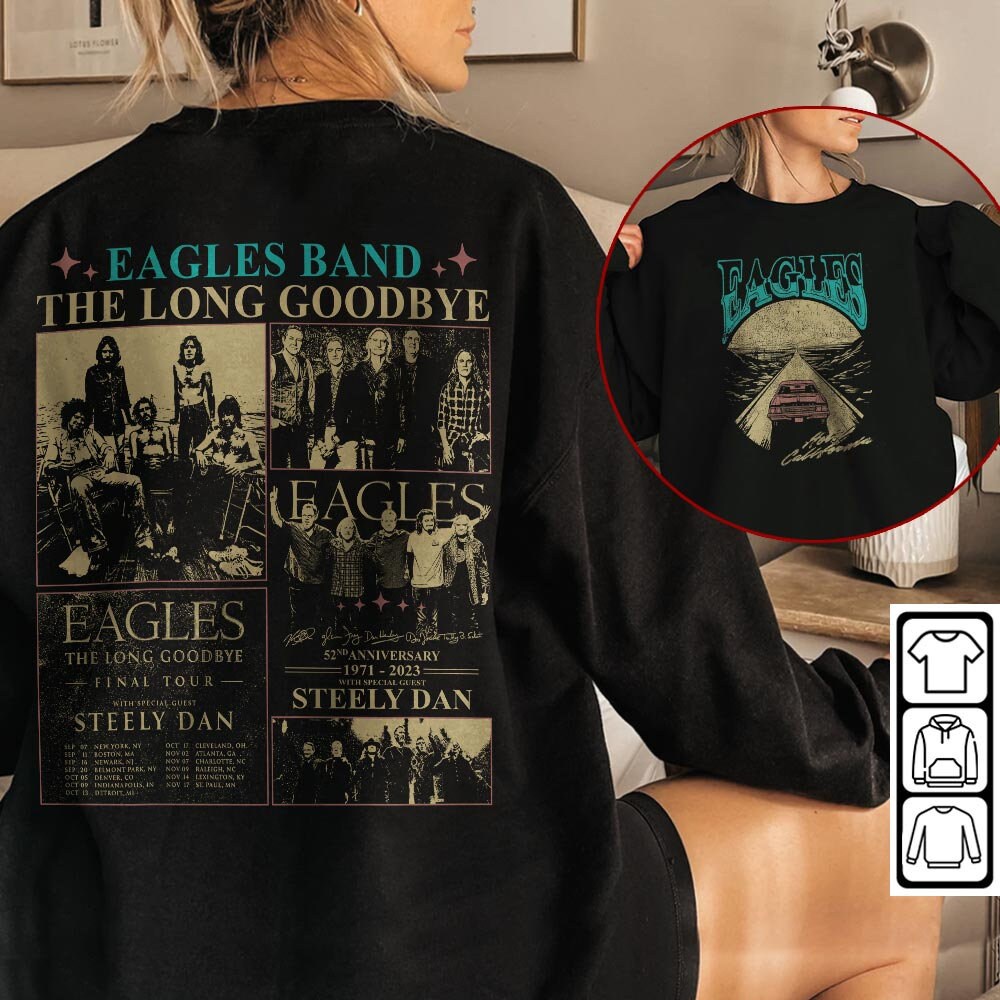 The Eagles The Long Goodbye Tour 2023 Music Shirt Designed & Sold By ...