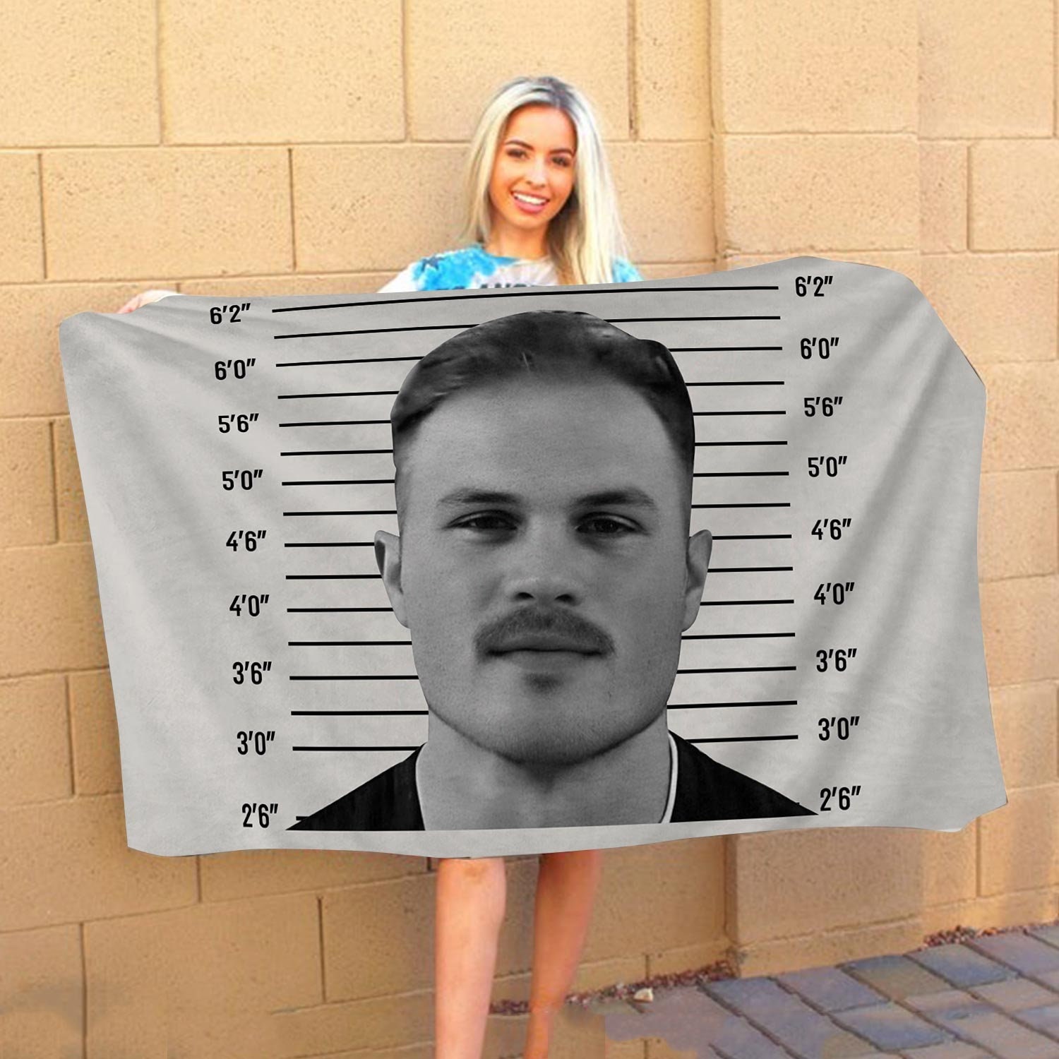 Zach Bryan Mugshot Tapestry, Trump MugshotTapestry