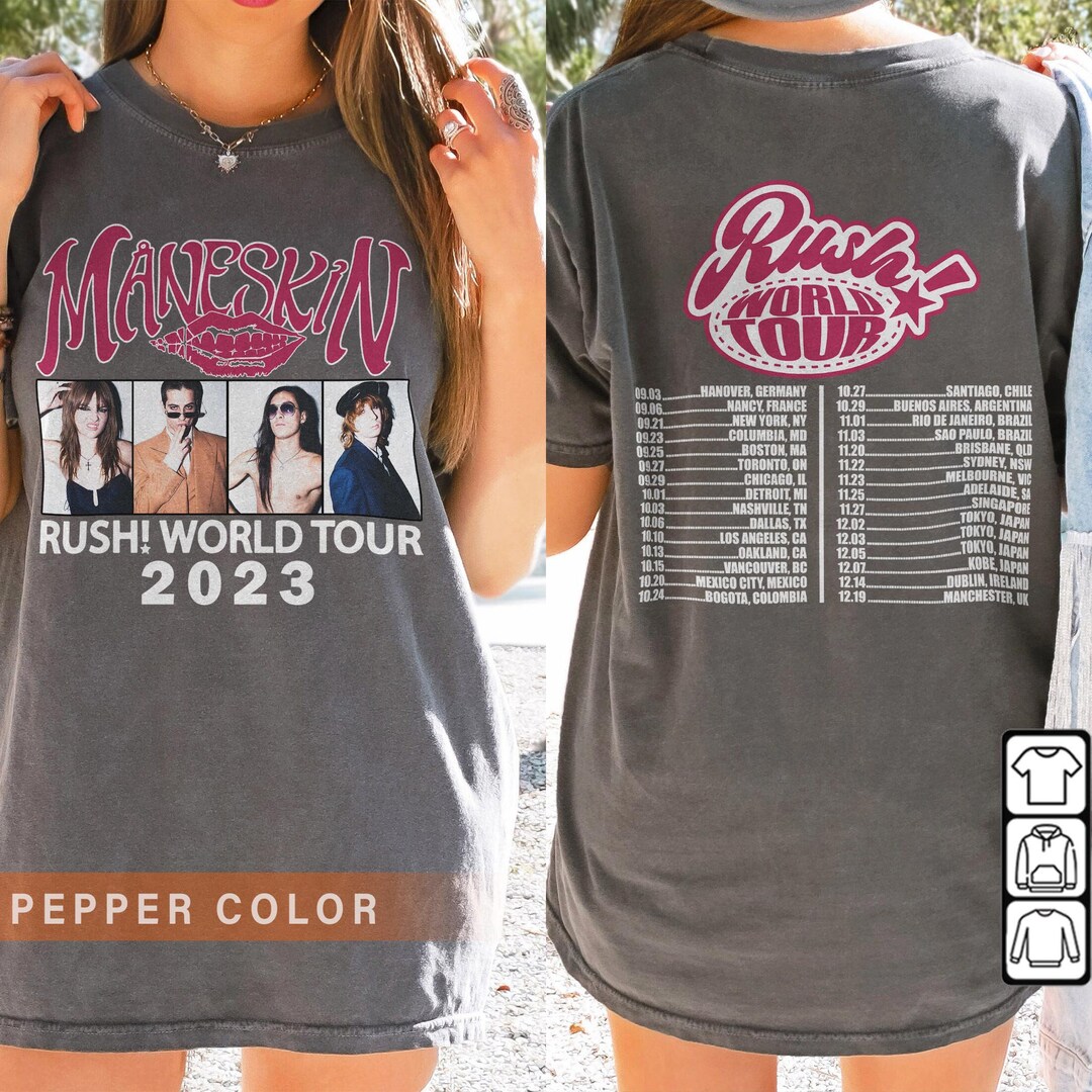 Maneskin Band Music Shirt 2side Vintage Maneskin Merch Tees - Etsy