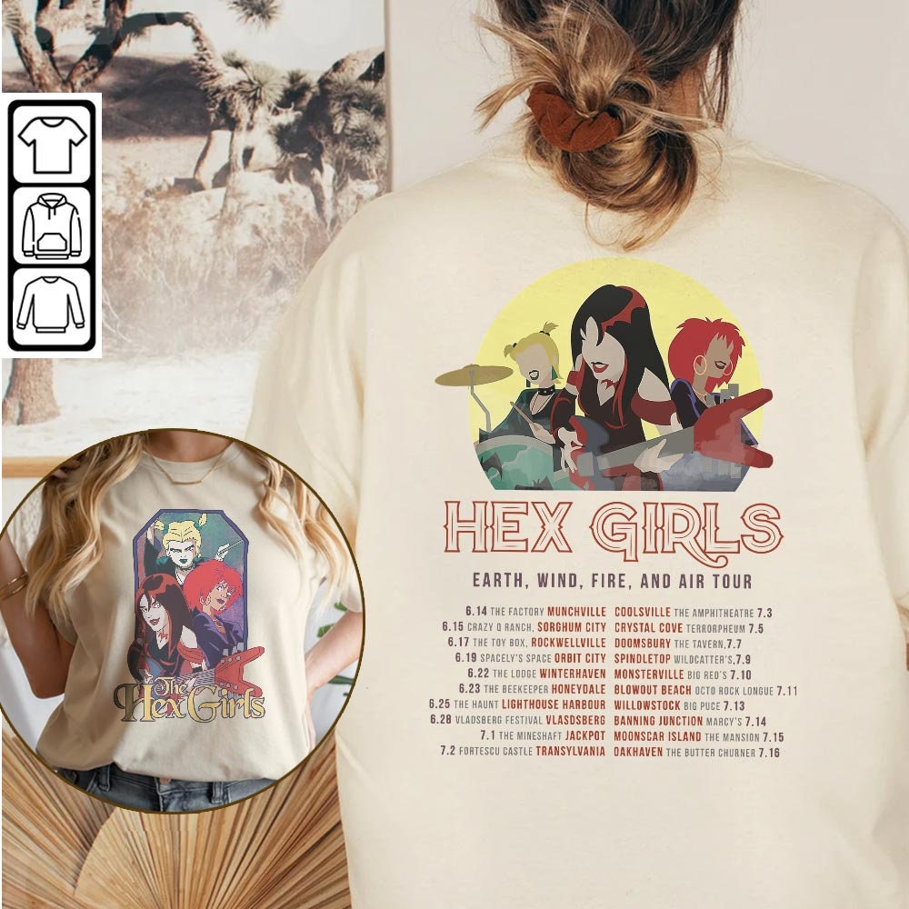 The Hex Girls Rock Band Music Shirt, The Hex Girls Tee V2, Hex Girls ...