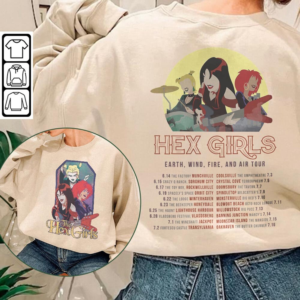 The Hex Girls Rock Band Music Shirt, The Hex Girls Tee V2, Hex Girls ...