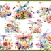100 Dragonfly Clip Art: Stained Glass & Watercolor PNG (commercial Use ...