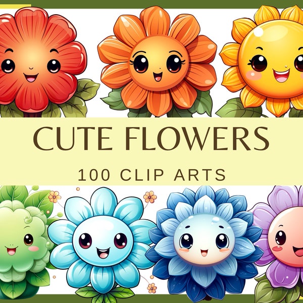 Cute Kawaii Flowers - Etsy UK