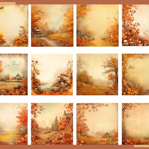 Autumn Scrapbook Papers: 100 Fall Digital Patterns (300 Dpi) - Etsy