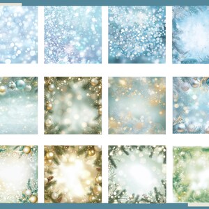 Christmas Bokeh Backgrounds: 110 Digital Papers (PNG) - Etsy