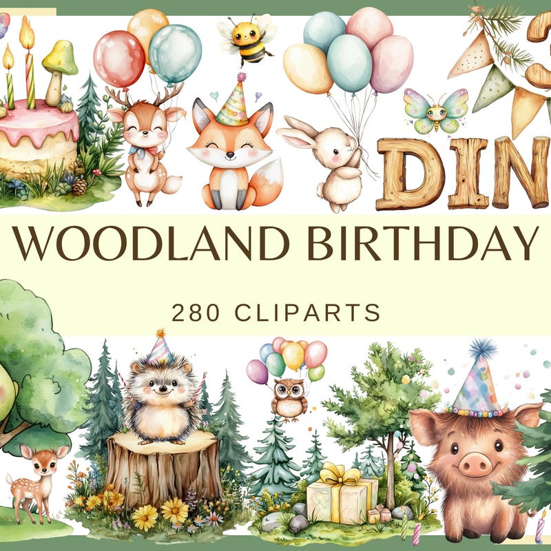 Woodland Birthday - Etsy