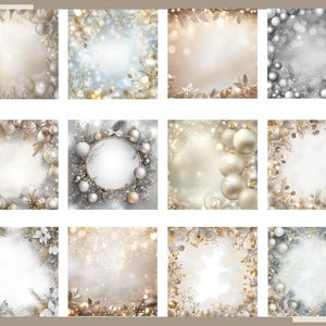 Christmas Bokeh Backgrounds: 110 Digital Papers (PNG) - Etsy