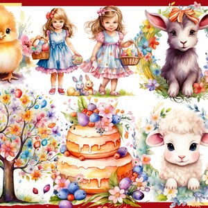 VIVID EASTER - 100 Watercolor Clip Arts (transparent Background, 300 ...