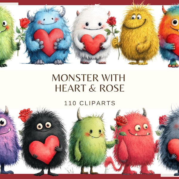 Monster Love Valentine - Etsy UK