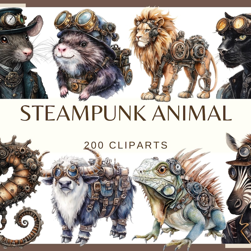 Steampunk Animals - Etsy UK