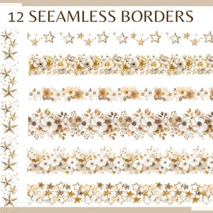 Beige Nursery Scrapbook Paper: 180 Watercolor Designs (digital Download ...
